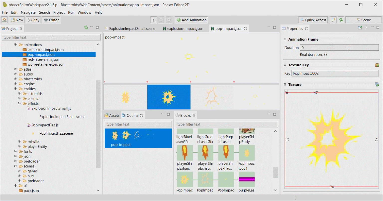 Progress Update Converting The Flash Game Blasteroids To Html5 Using Phaser Part 5 Gameplay