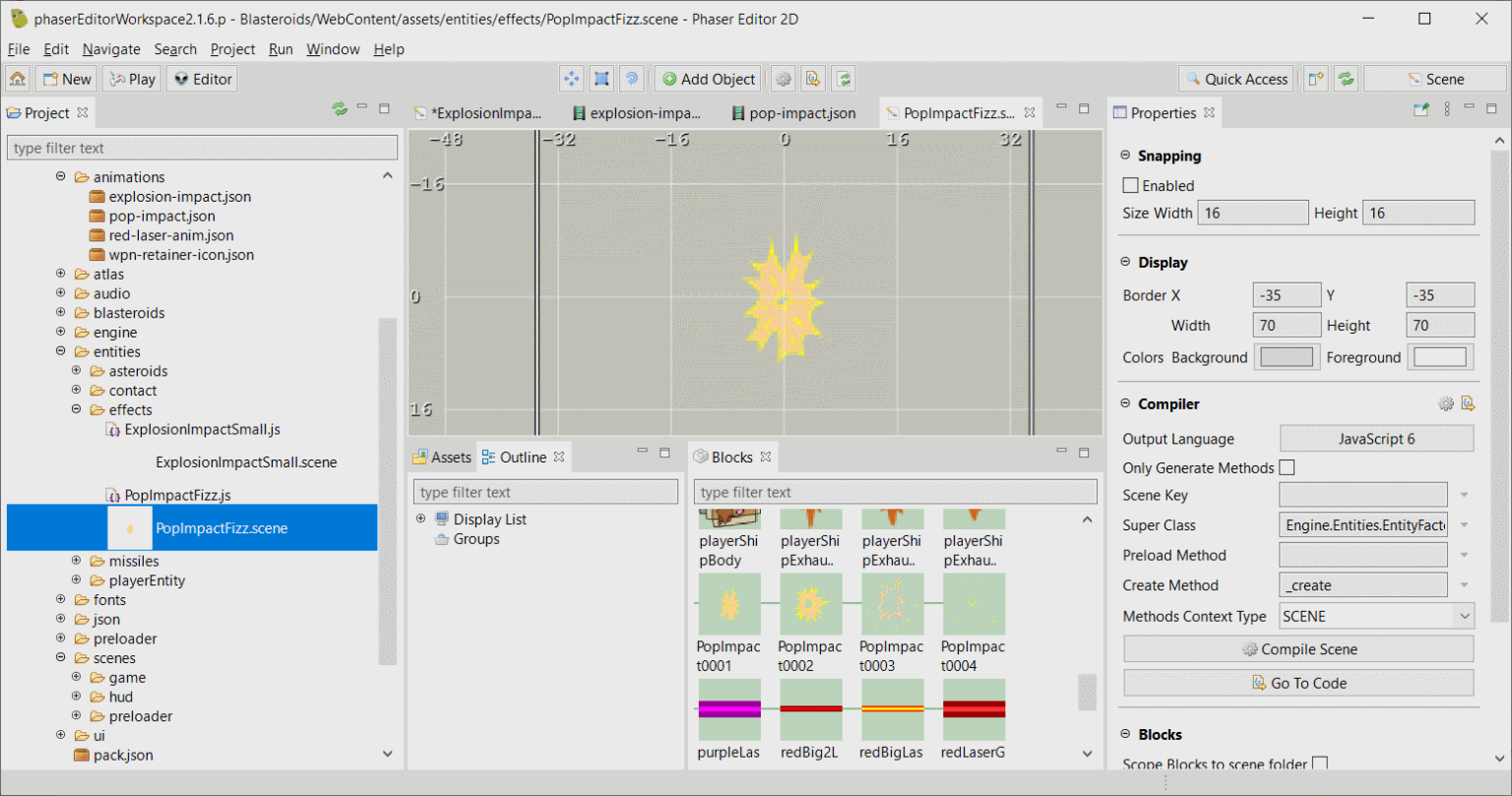 Progress Update Converting The Flash Game Blasteroids To Html5 Using Phaser Part 5 Gameplay